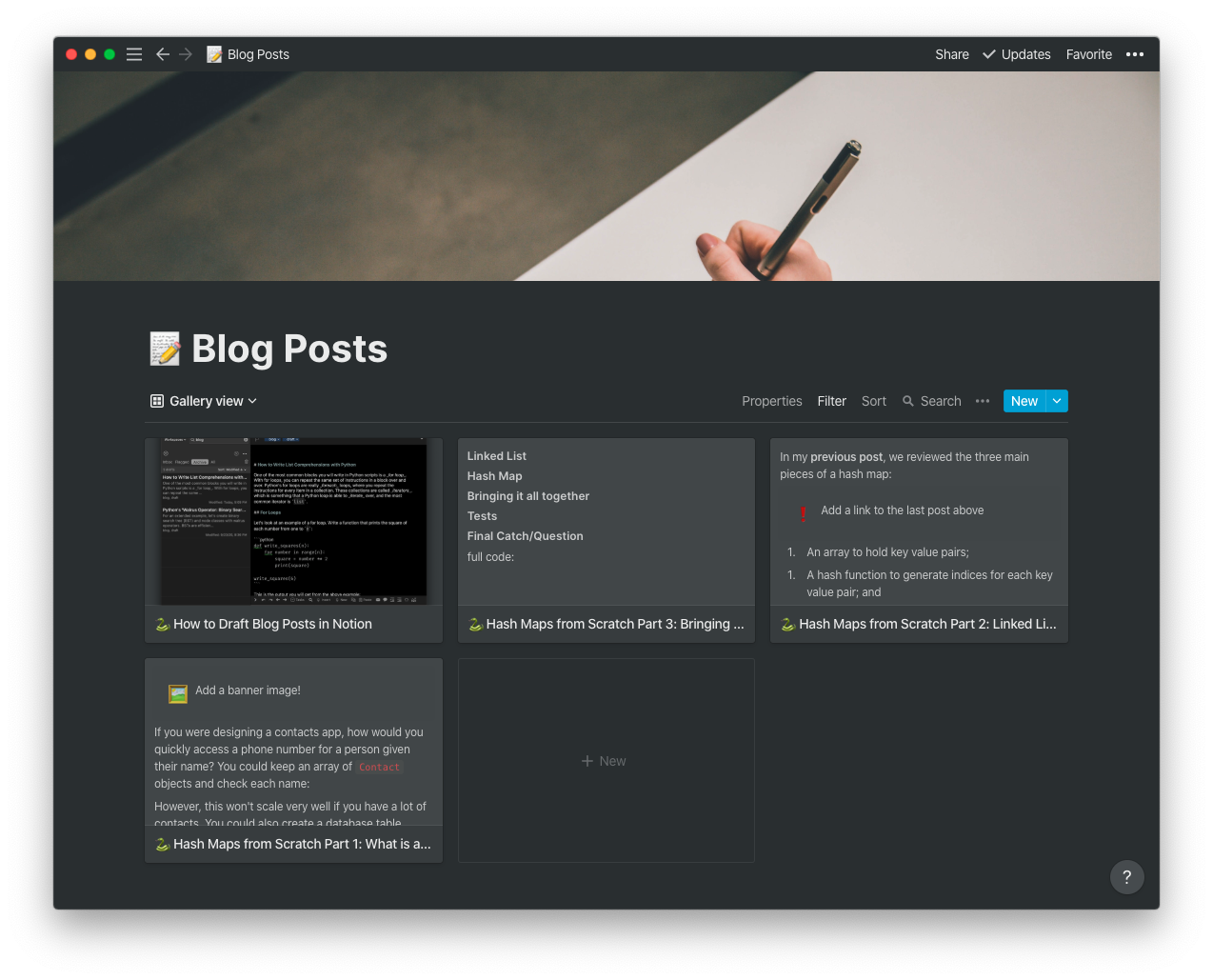 How To Draft Blog Posts In Notion